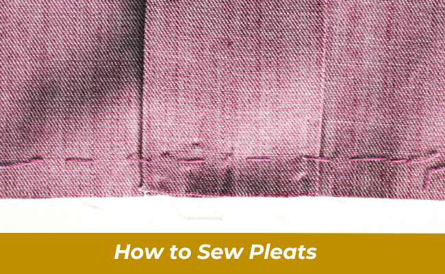 Different techniques to sew Pleats (videotutorial at the bottom)