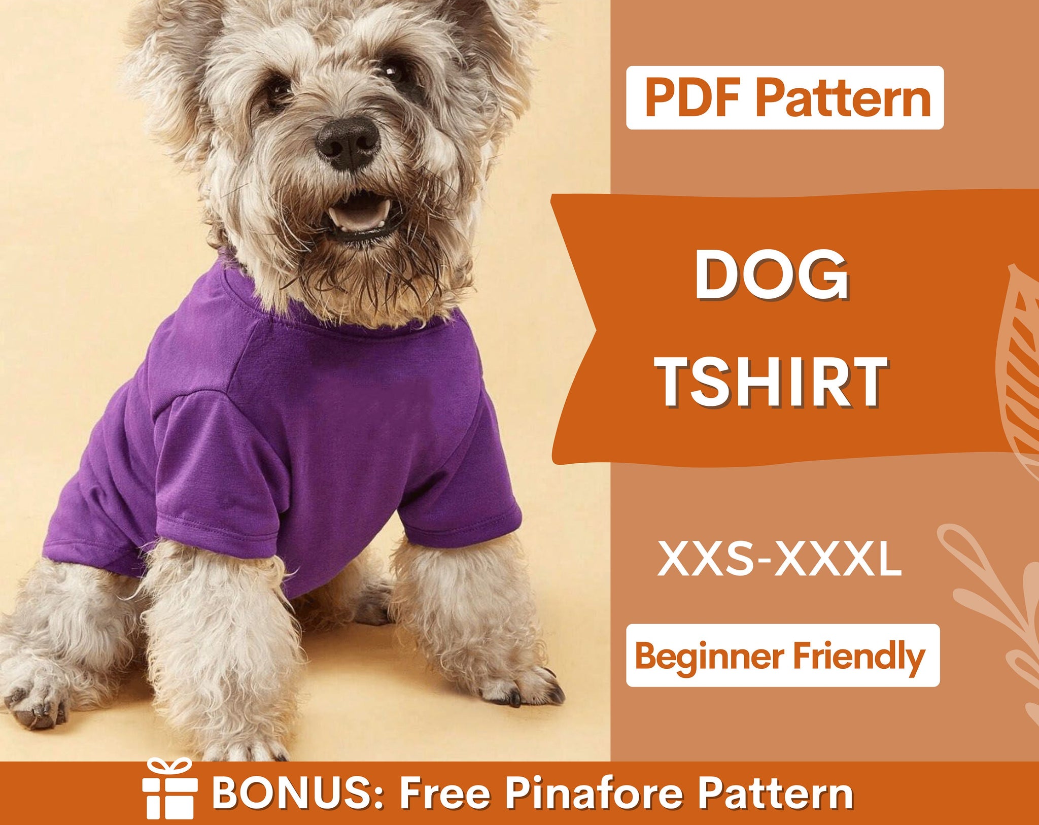 Dog T-Shirt Sewing Pattern - Comfortable and Easy-to-Make