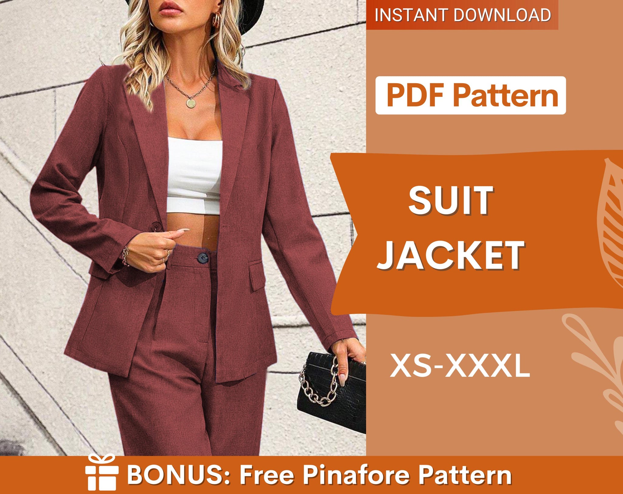 Suit Jacket Sewing Pattern - Blazer & Women's Jacket